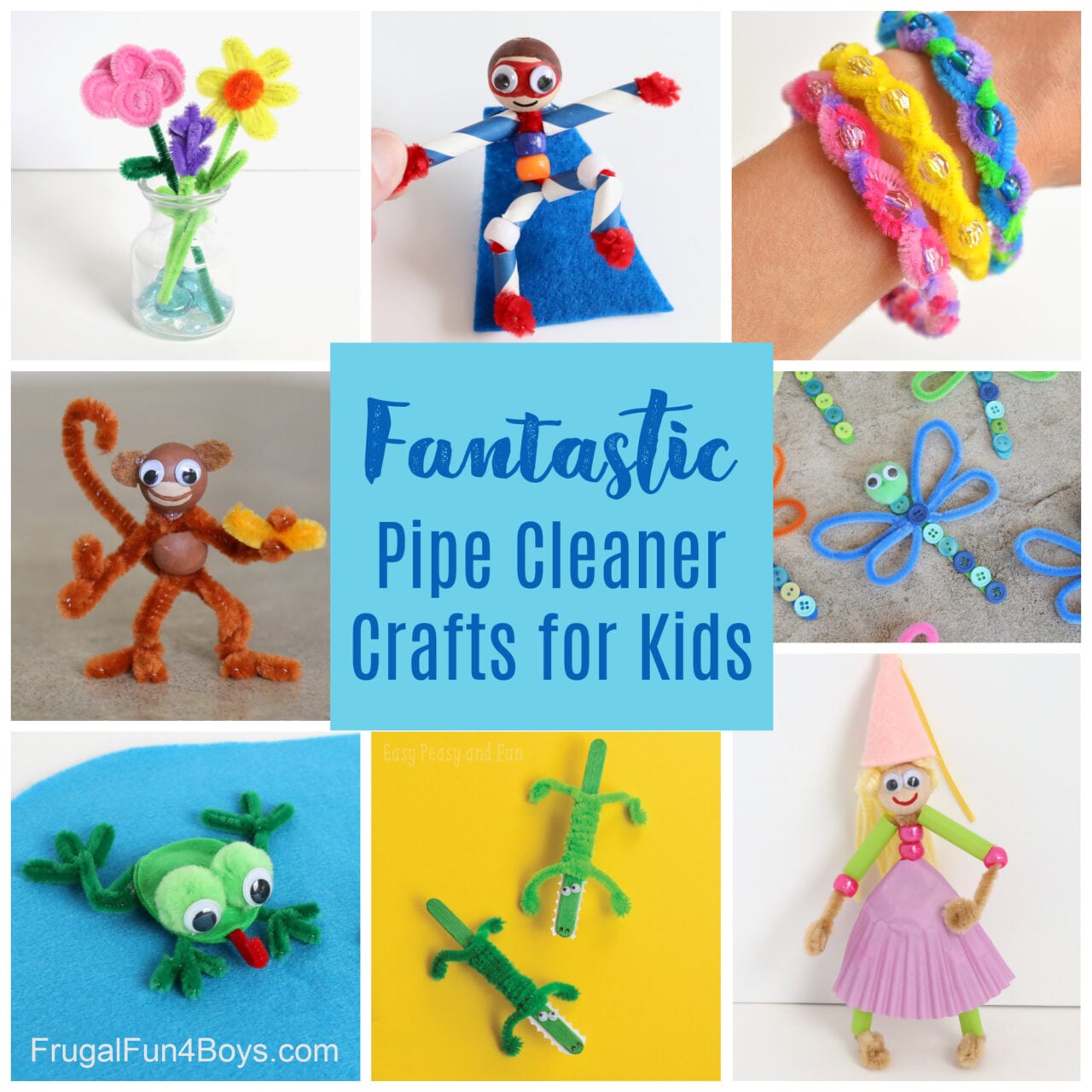 Fantastic Pipe Cleaner Crafts for Kids - Frugal Fun For Boys and Girls