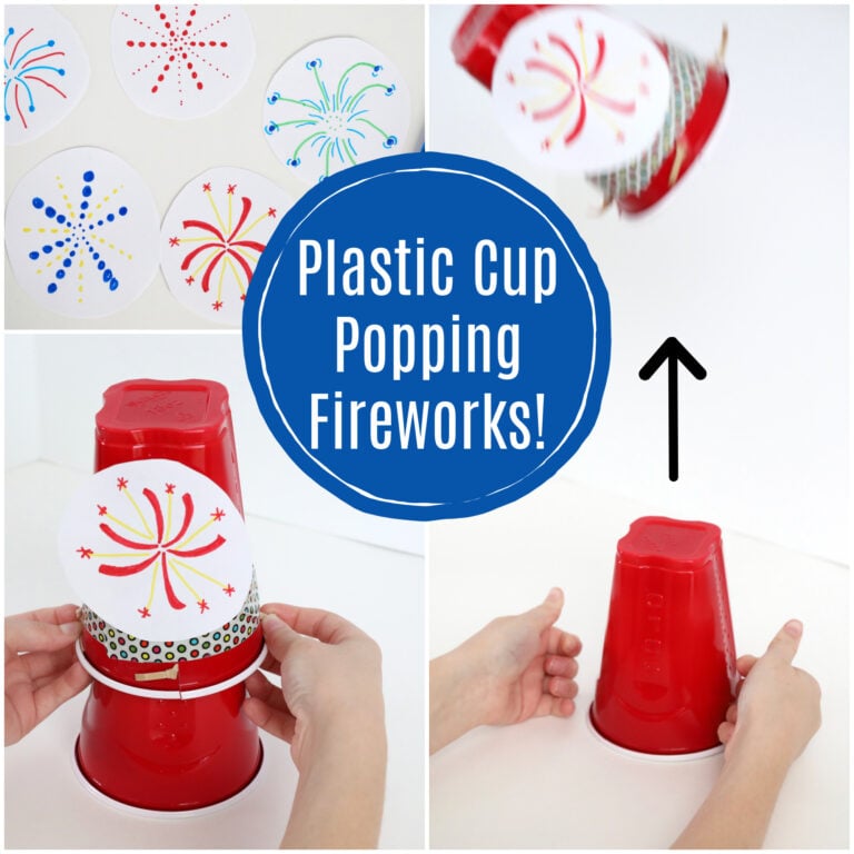 Plastic Cup Popping Fireworks! - Frugal Fun For Boys and Girls