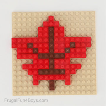 Build LEGO Fall Leaves - Frugal Fun For Boys and Girls