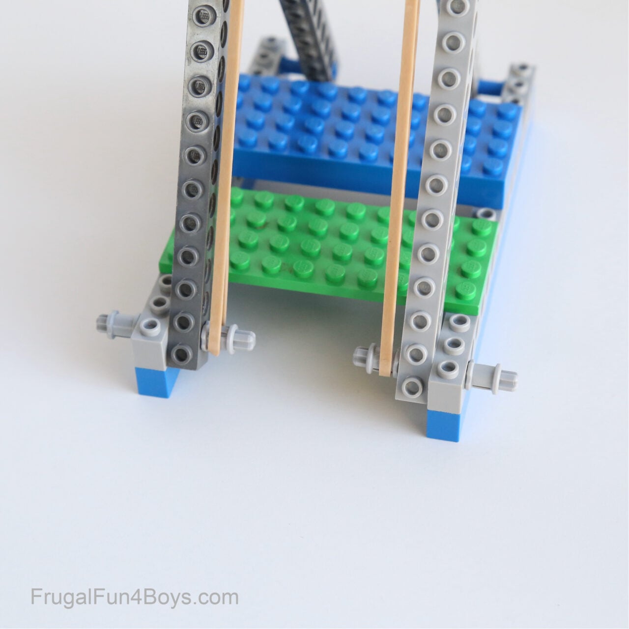 LEGO Rubber Band Catapult - Frugal Fun For Boys and Girls
