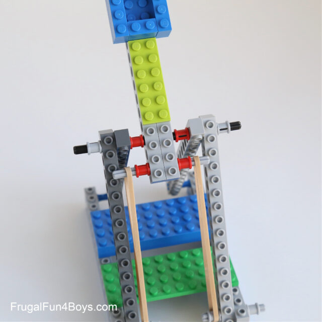 LEGO Rubber Band Catapult - Frugal Fun For Boys and Girls