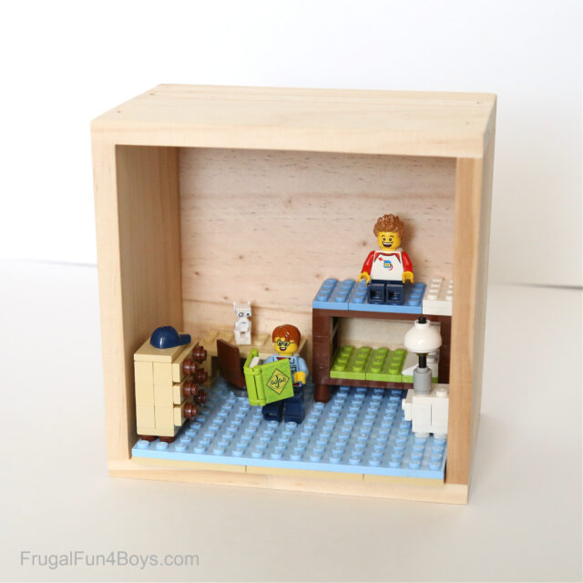 LEGO Shadow Box Scenes - Frugal Fun For Boys and Girls
