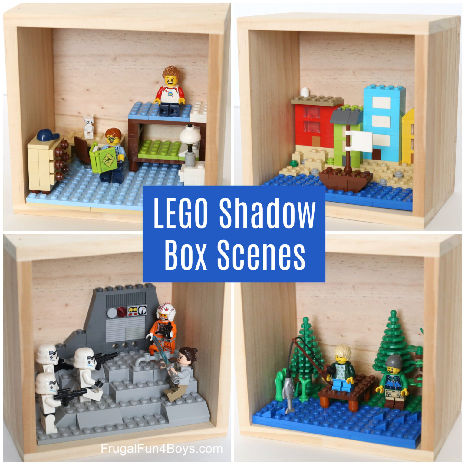 LEGO Shadow Box Scenes - Frugal Fun For Boys and Girls