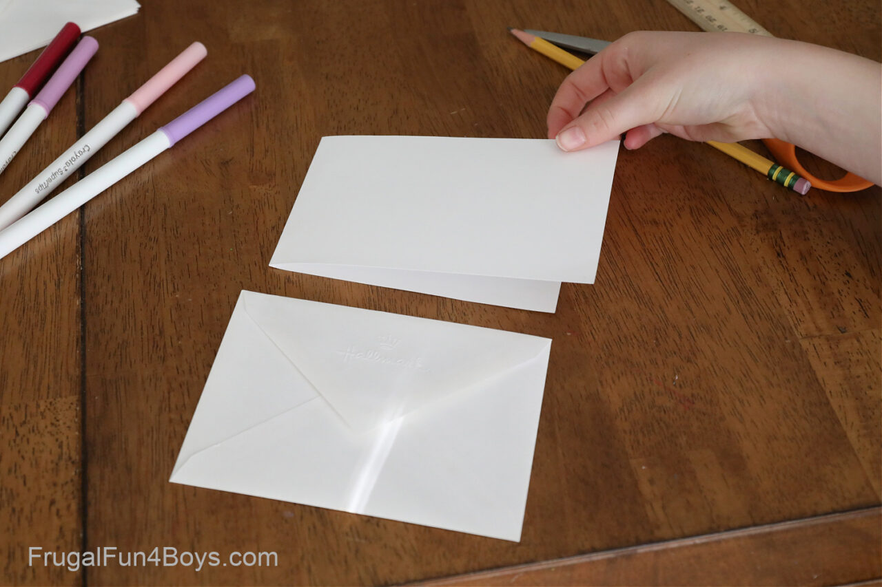 Folding Surprise Drawing Valentines - Frugal Fun For Boys and Girls
