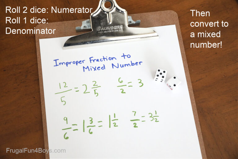 Elementary Math Games with Dice - Frugal Fun For Boys and Girls