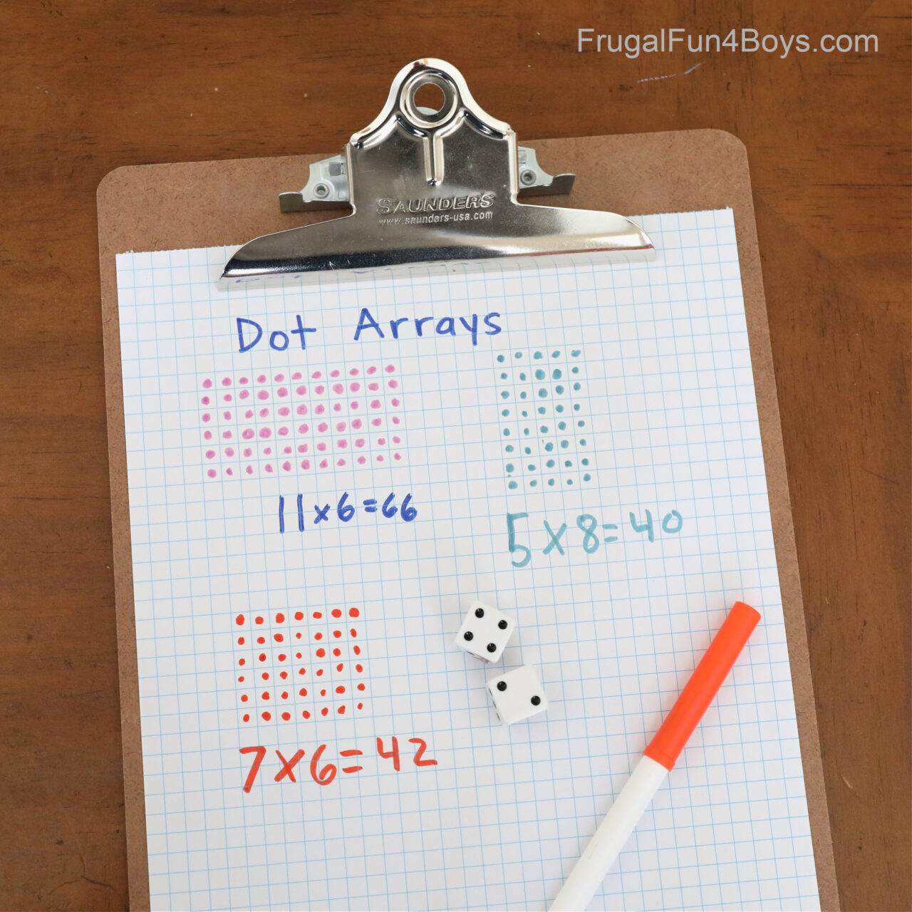 Elementary Math Games with Dice - Frugal Fun For Boys and Girls