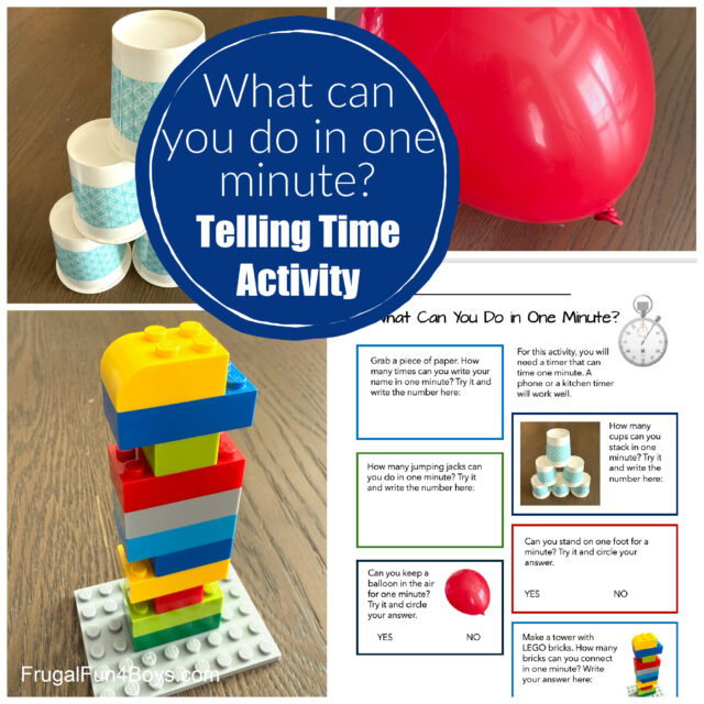 What Can You Do in One Minute? - Frugal Fun For Boys and Girls
