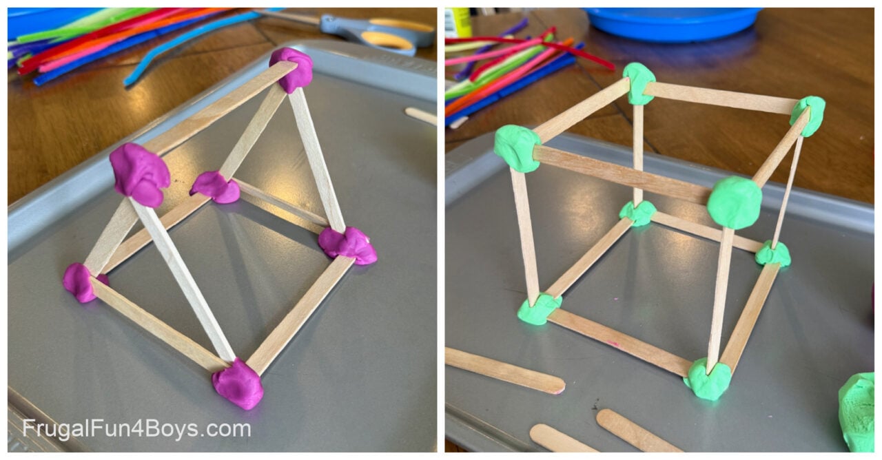 STEM Challenge with Play Dough, Popsicle Sticks, and Pipe Cleaners ...