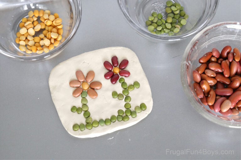 Air Dry Clay Mosaics - Frugal Fun For Boys and Girls