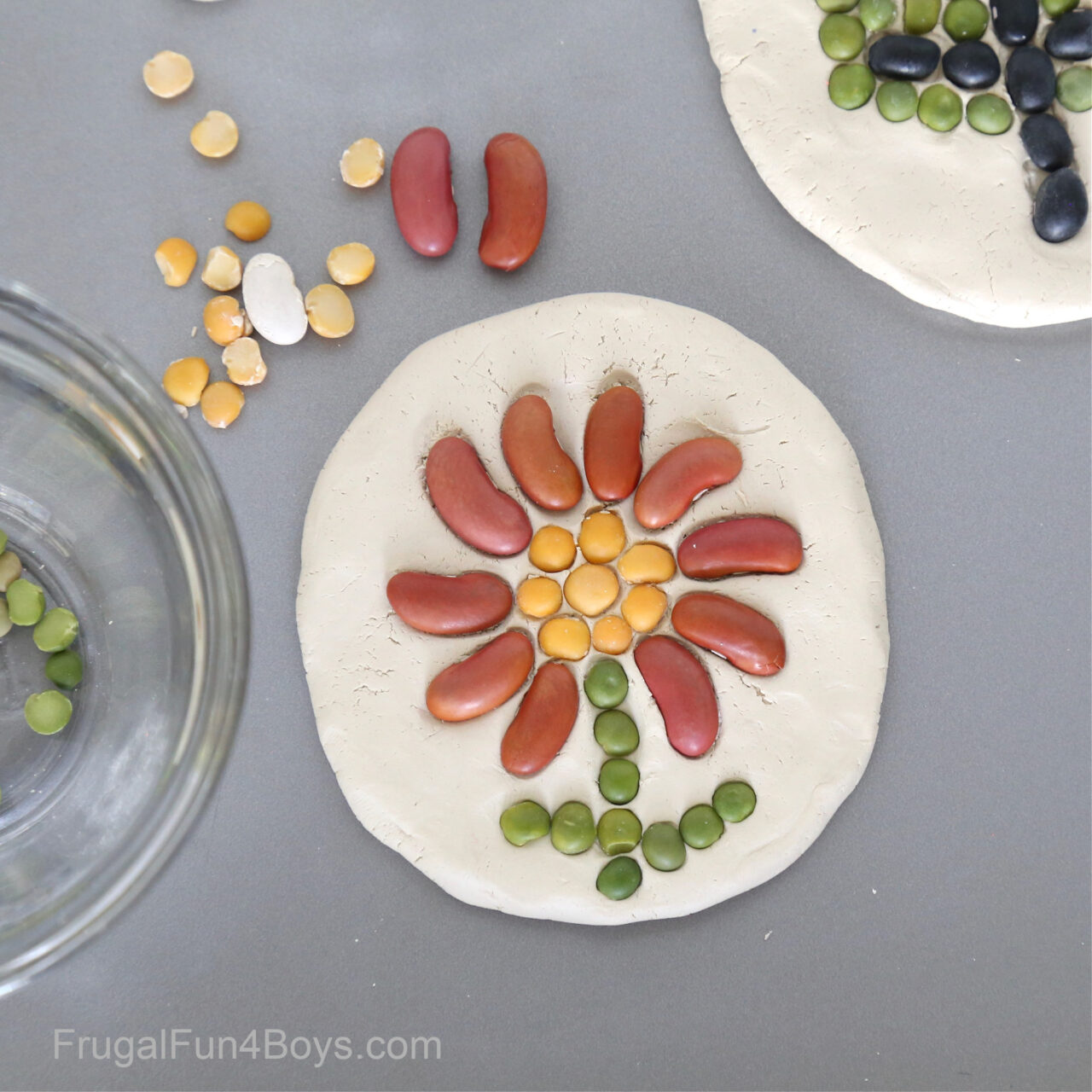 Air Dry Clay Mosaics - Frugal Fun For Boys and Girls