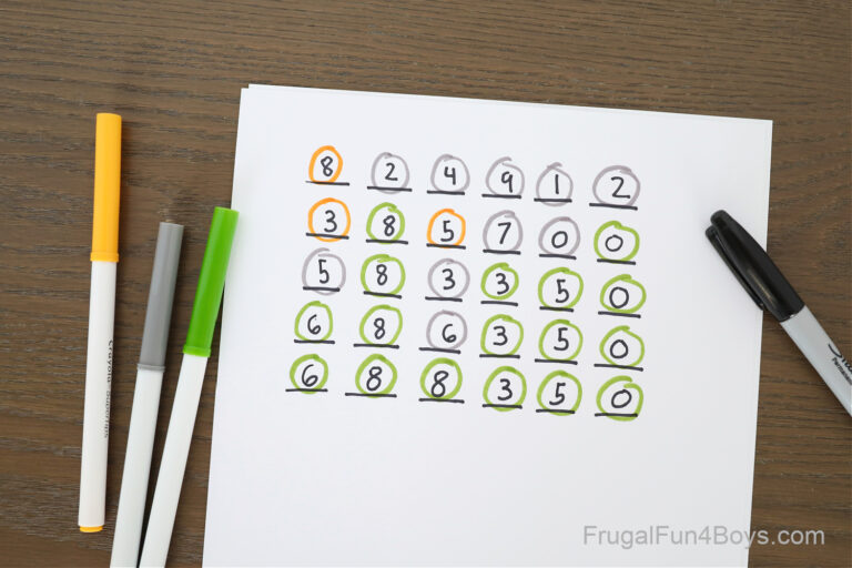 Guess the Number {Number Logic Game} - Frugal Fun For Boys and Girls