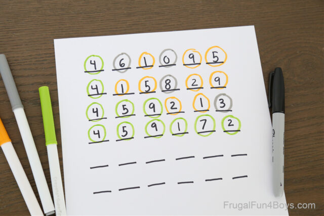 Guess the Number {Number Logic Game} - Frugal Fun For Boys and Girls