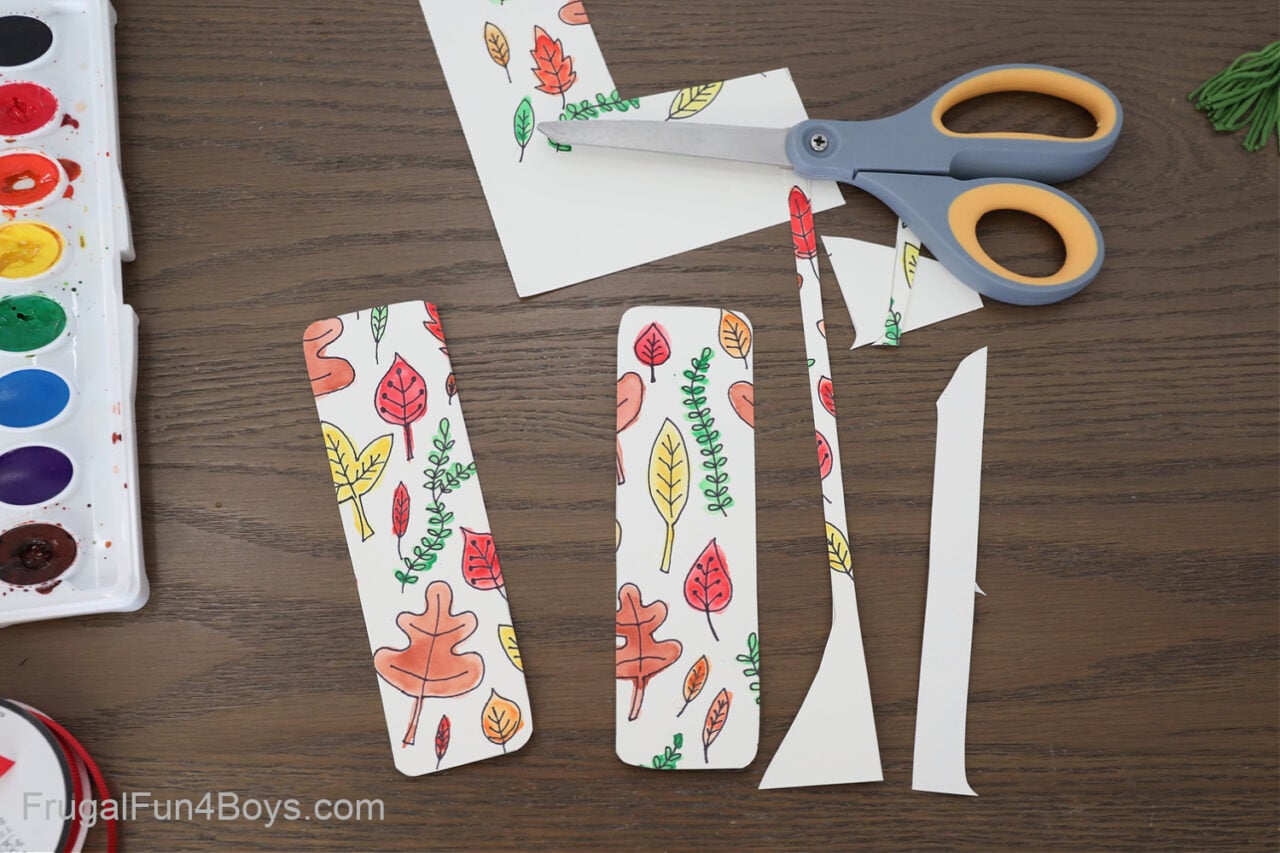 Fall Leaf Bookmarks {Kid Craft!} - Frugal Fun For Boys and Girls