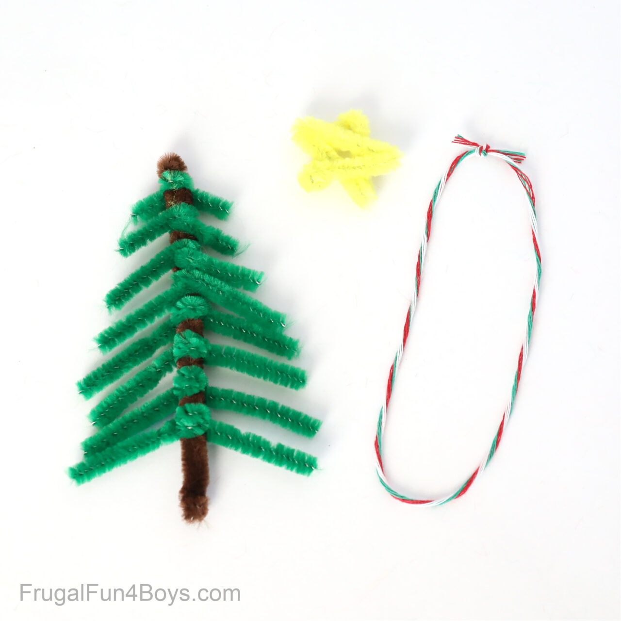 Pipe Cleaner Christmas Ornaments - Frugal Fun For Boys and Girls