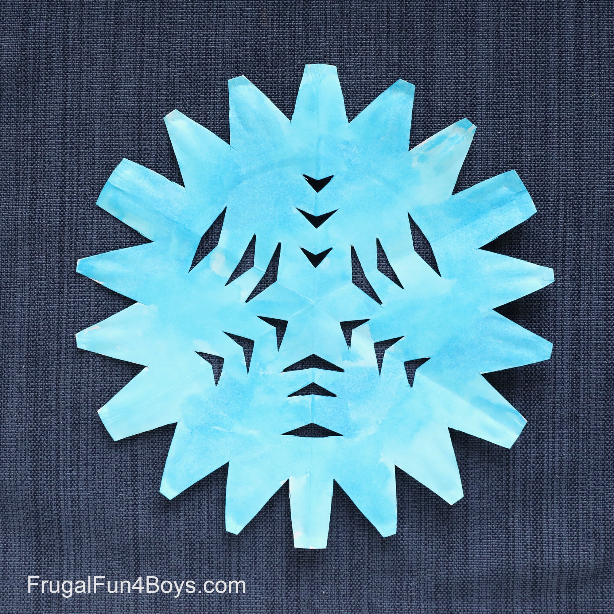 Paper Plate Snowflake Craft - Frugal Fun For Boys and Girls