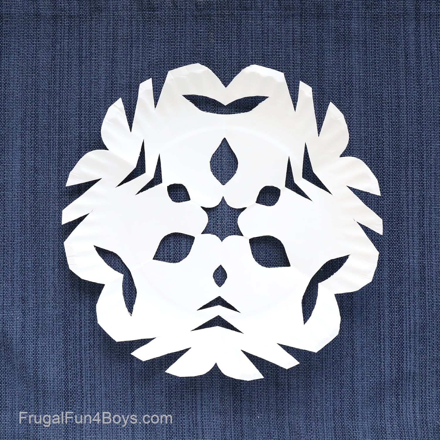 Paper Plate Snowflake Craft - Frugal Fun For Boys and Girls