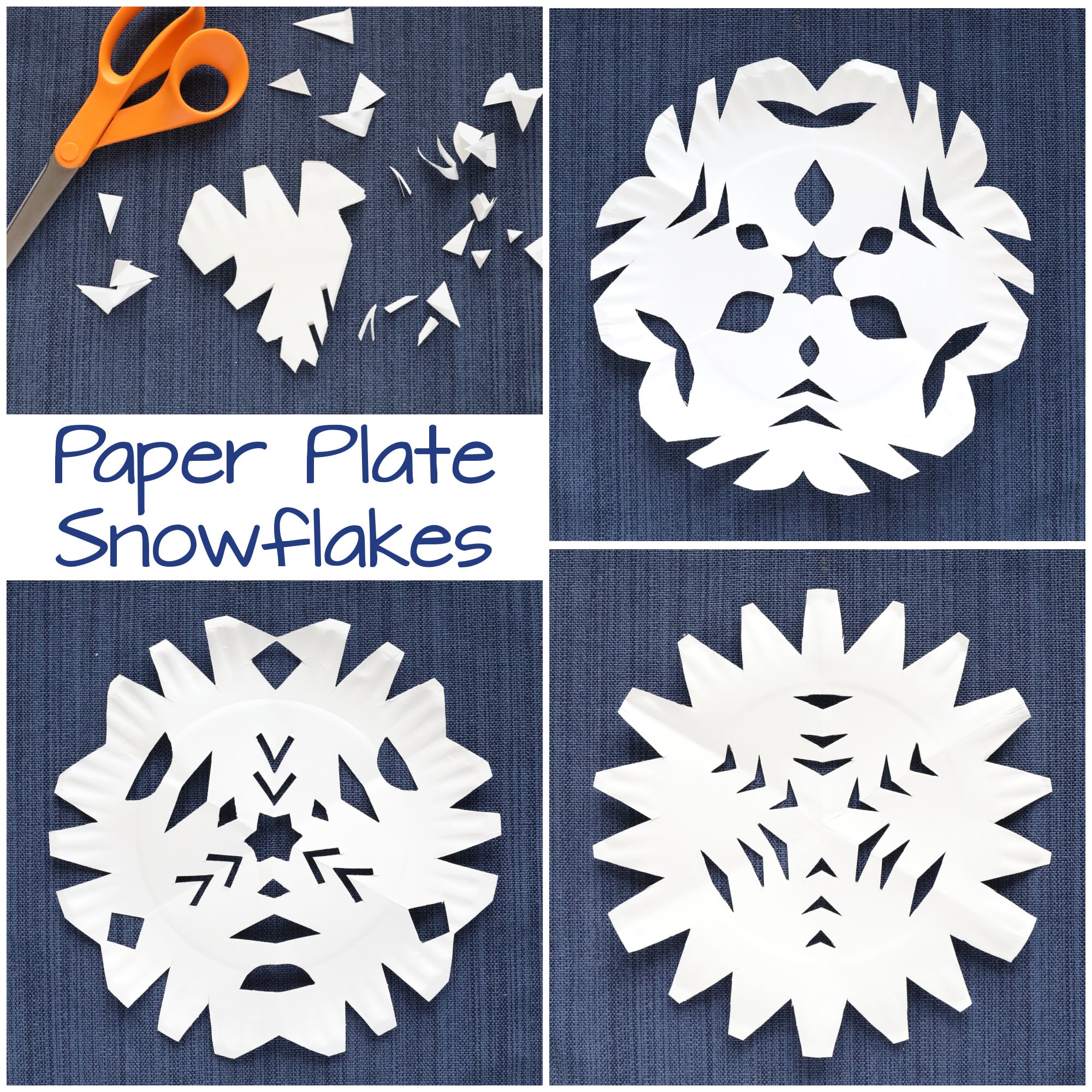 Paper Plate Snowflake Craft - Frugal Fun For Boys and Girls