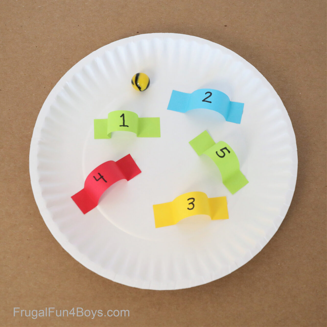Paper Plate Marble Maze - Frugal Fun For Boys and Girls