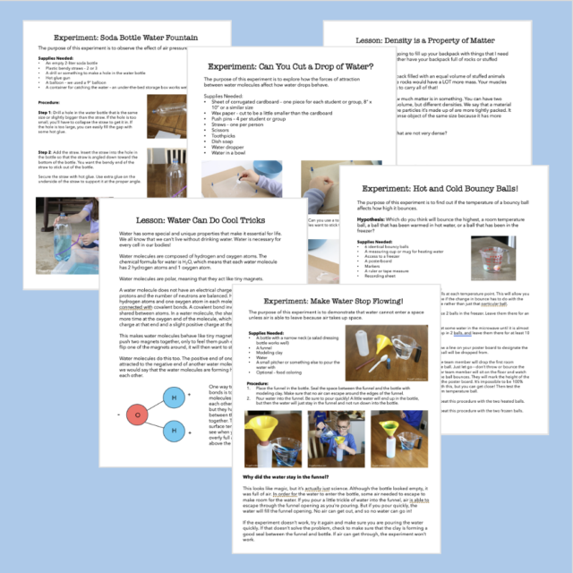 Properties of Matter Science Experiments - Frugal Fun For Boys and Girls