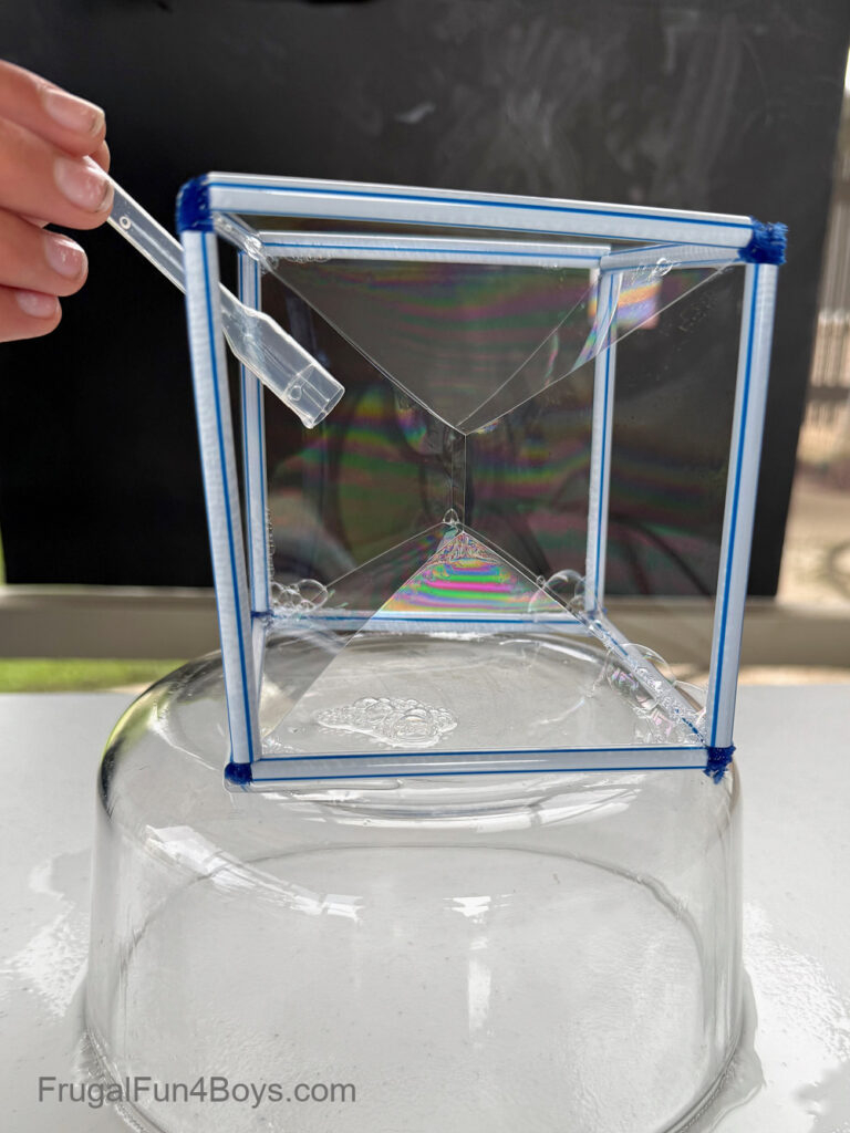 Square Bubbles Science Activity - Frugal Fun For Boys and Girls