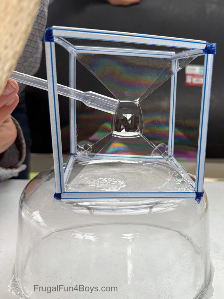 Square Bubbles Science Activity - Frugal Fun For Boys and Girls