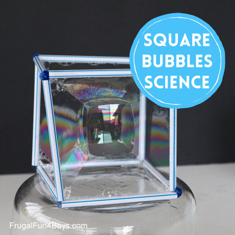 Square Bubbles Science Activity - Frugal Fun For Boys and Girls