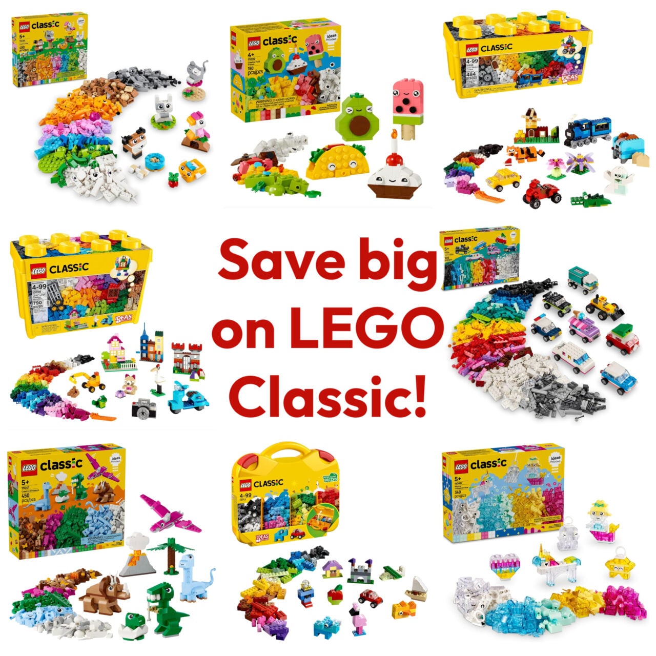 Save Big on LEGO Classic Sets on Amazon - Frugal Fun For Boys and Girls