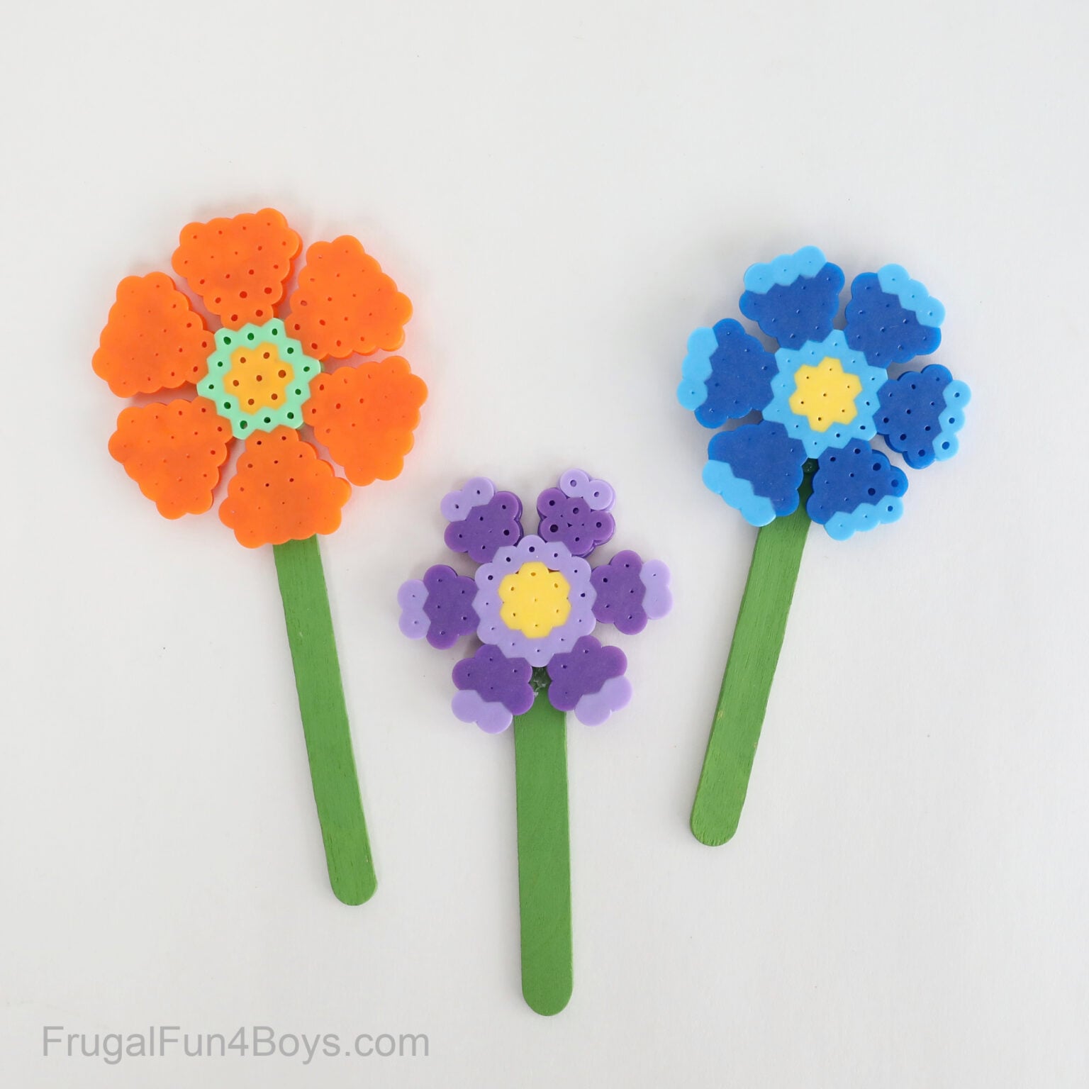 Perler Bead Flower Patterns - Frugal Fun For Boys and Girls